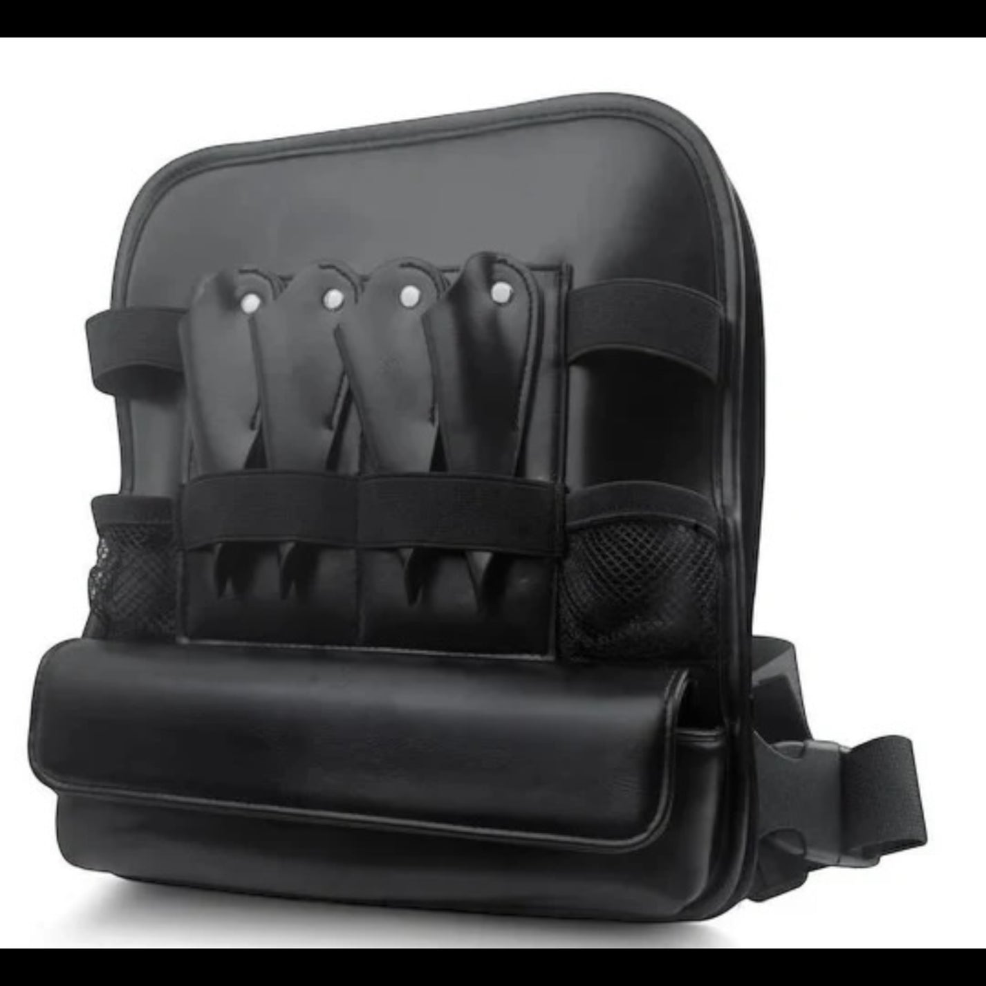 Leather Barber Tools Chest Bag – PU Leather Storage Case, 2-Layer Desi ...