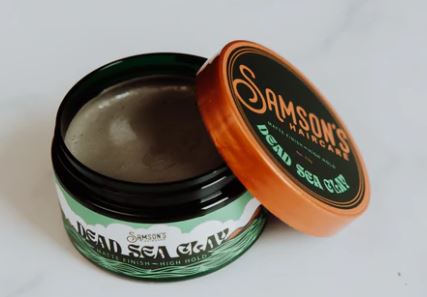 Samson's Dead Sea Clay 4oz – Medium Hold Ultra-Matte Clay – Your Barber ...